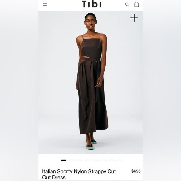 Tibi | Dresses | Tibi Italian Sporty Nylon Strappy Cut Out Dress | Poshmark